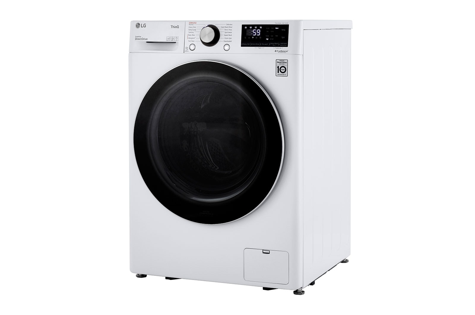 LG WM1455HWA: 2.4 cu.ft. Smart wi-fi Enabled Compact Front Load Washer ...