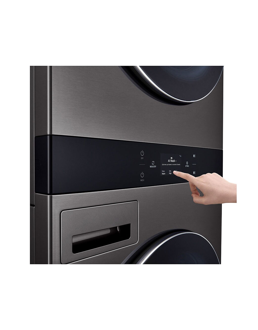 LG Single Unit Front Load LG WashTower™w. Center Control® 5.0 cu.ft ...