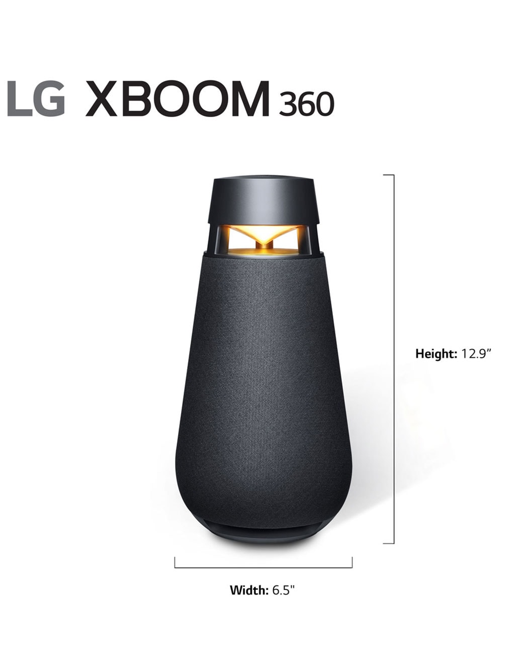Lg Xboom 360 Bluetooth Speaker With Omnidirectional Sound Xo3qbk Lg Usa