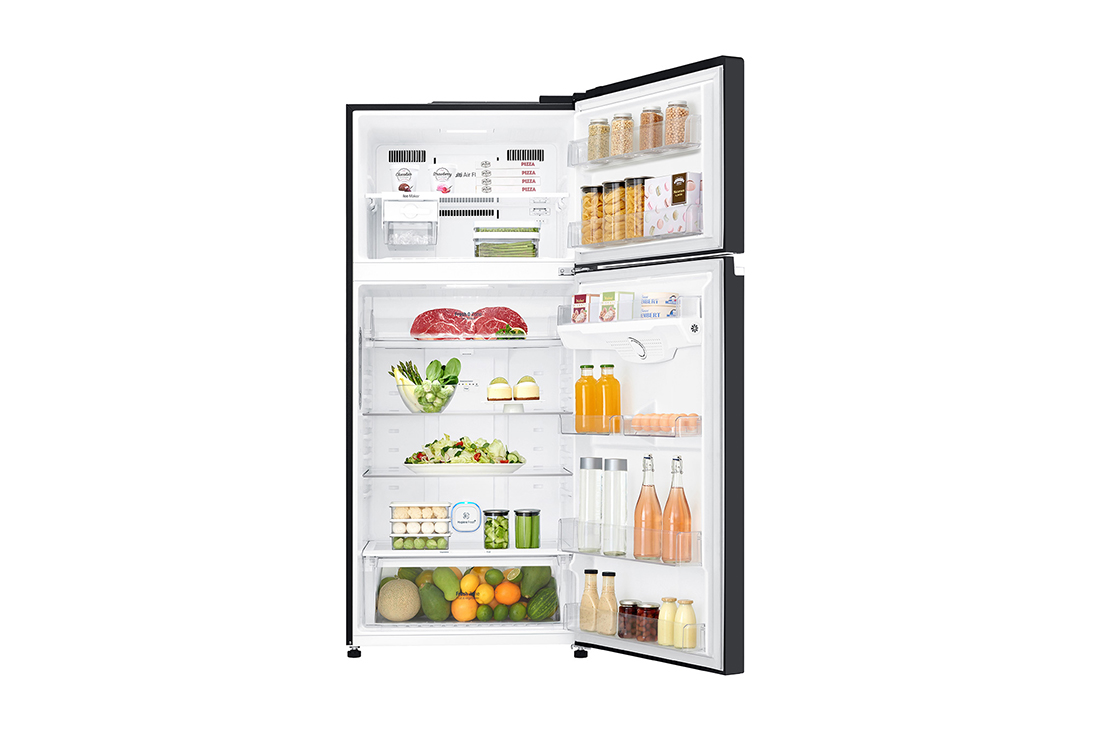 LG Объем 506 л | Холодильник LG с верхней морозильной камерой | Бежевый ...
