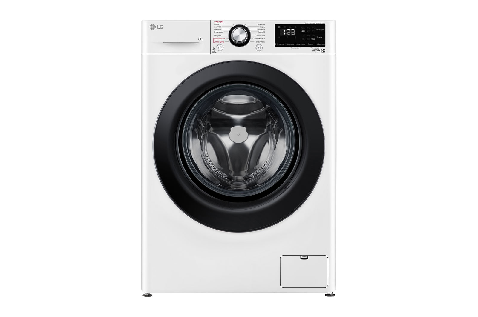 8 kg, Nozik kir yuvish mashinasi, Steam™, Elegant dizayn | LG Узбекистан